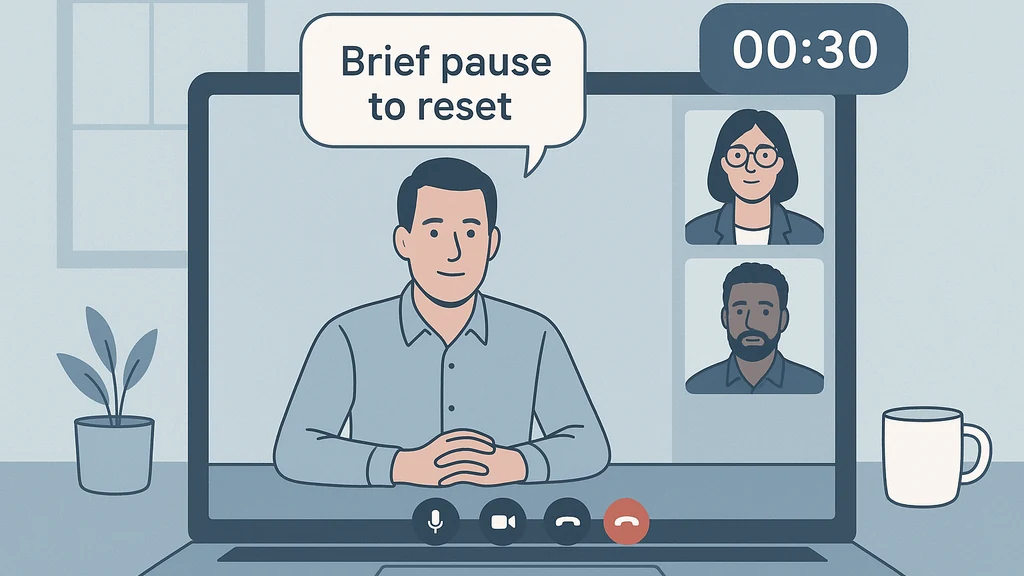 Panic Attack During Zoom Meeting: Quick 3-Step Reentry Plan